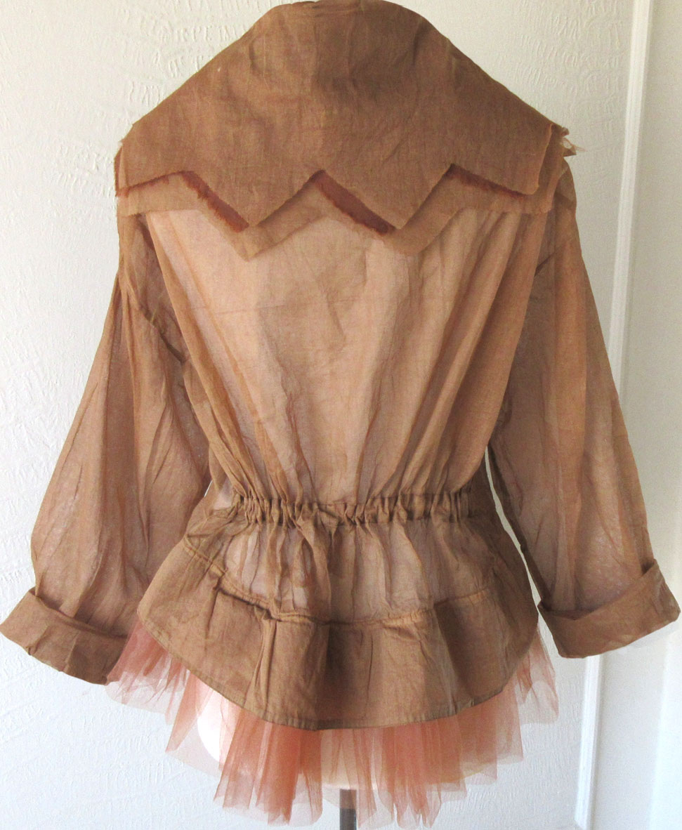Krista Larson: Pumpkin cotton organdy jacket